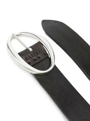 Orciani Oval-buckle Leather Belt