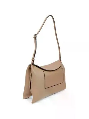 WANDLER Grained Leather Shoulder Bag - Neutrals