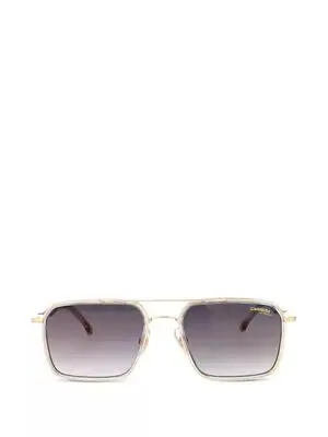 Carrera Eyewear Square-frame Double-bridge Sunglasses - Gold