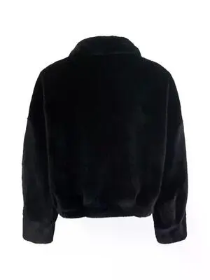VALENTINI 1972 Zip-up Faux-fur Jacket - Black
