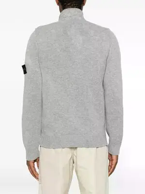 Stone Island Logo-patch Button-up Sweater