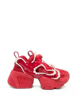 REEBOK Instapump Fury Faux-pearl Sneakers - Red