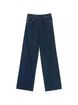 FORTE_FORTE Pressed-crease Wide-leg Jeans - Blue