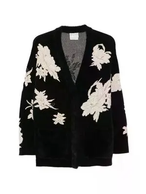 FORTE_FORTE Floral Embroidered Cardigan