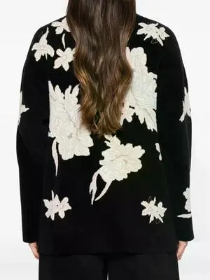 FORTE_FORTE Floral Embroidered Cardigan