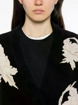 FORTE_FORTE Floral Embroidered Cardigan