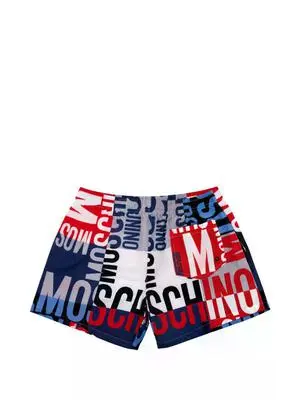 Moschino Print Drawstring Swim Shorts