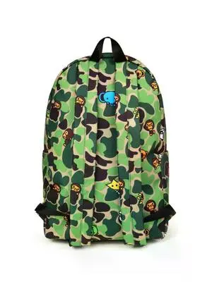 A BATHING APE Large Baby Milo Backpack - Green