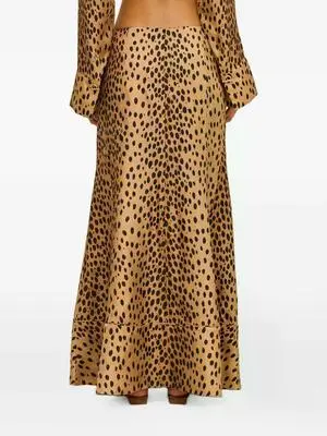 Cult Gaia Spencer Leopard-print Maxi Skirt