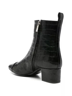 CAREL Estime Leather Ankle Boots - Black