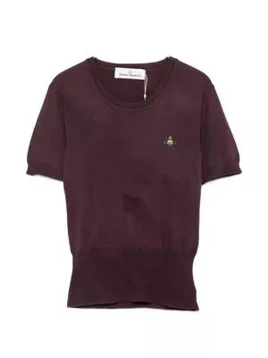 VIVIENNE WESTWOOD Bea Orb-embroidered Sweater - Purple