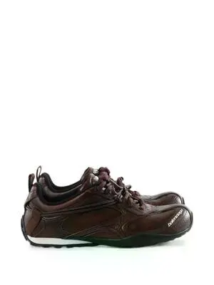 Balenciaga Radar Leather Sneaker In /black - Brown