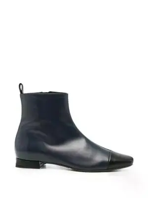 CAREL Simonetta Leather Ankle Boots - Blue