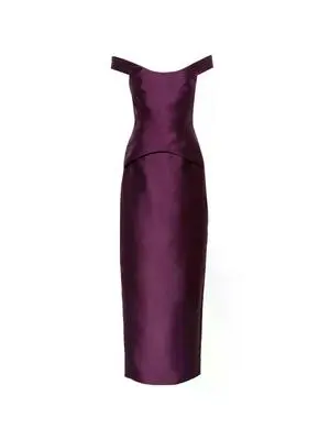 Solace London Pieta Maxi Dress - Purple