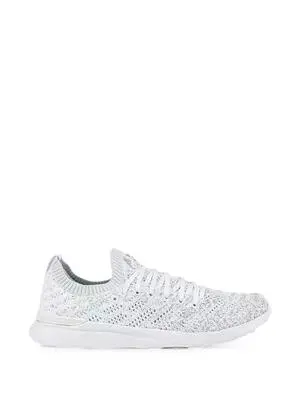 NEW BALANCE Knit Lace-up Sneakers - White