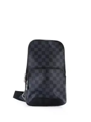 LOUIS VUITTON Avenue Sling Bag Damier Graphite Crossbody Bag - Black