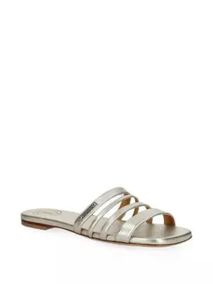 Iceberg Multi-strap Metallic Flat Sandals