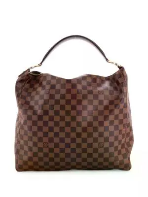 LOUIS VUITTON Portobello Handbag Damier Gm Hobo Bag - Brown