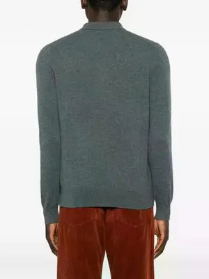 Eric Bompard Long-sleeve Button-placket Polo Shirt