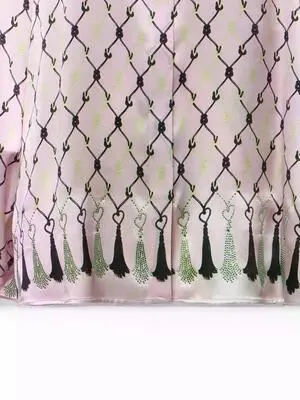 GENNY Rope-print Silk Shirt