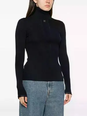 Elisabetta Franchi Logo-plaque Roll-neck Sweater
