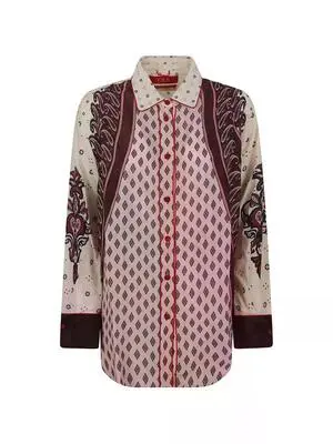 F.R.S FOR RESTLESS SLEEPERS Paisley-print Geometric-pattern Shirt - Pink