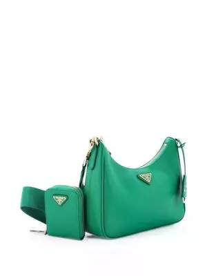 Prada Re-edition 2005 Shoulder Bag Saffiano Leather Small Crossbody Bag - Green
