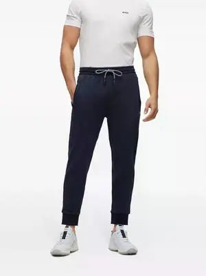 BOSS Logo-embroidered Cotton-blend Track Pants