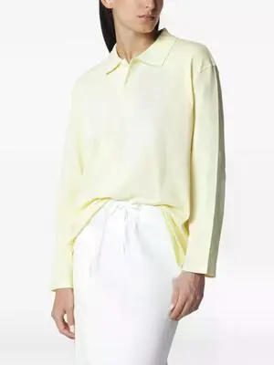 FLORE FLORE Diana Long-sleeve Polo Shirt - Yellow