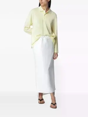 FLORE FLORE Diana Long-sleeve Polo Shirt