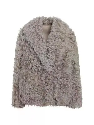 BLANCHA Shearling Double-breasted Jacket