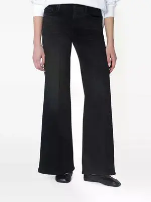 MOTHER The Roller Sneak Jeans - Black
