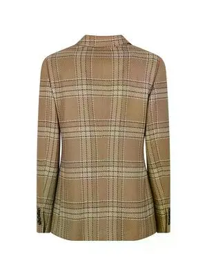 Kiton Checked Single-breasted Jacket