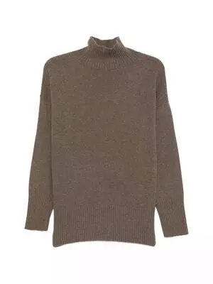 ROBERTO COLLINA Ribbed-trim High-neck Sweater