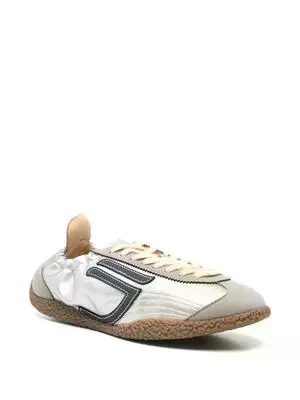 PURAAI Metallic-effect Logo-patch Lace-up Sneakers