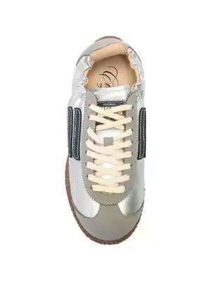 PURAAI Metallic-effect Logo-patch Lace-up Sneakers