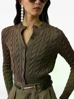 Polo Ralph Lauren Cable-knit Cropped Cardigan