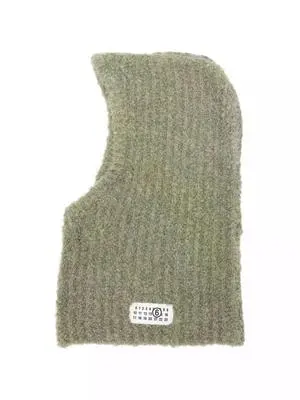 MAISON MARGIELA Logo-patch Balaclava - Green