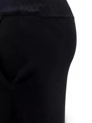 HEVO Ribbed Waistband Wide-leg Trousers