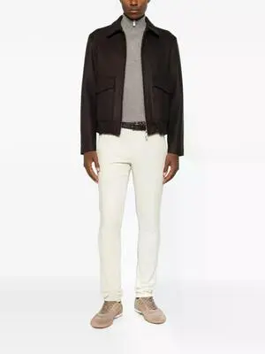 DONDUP Logo-plaque Slim-fit Trousers