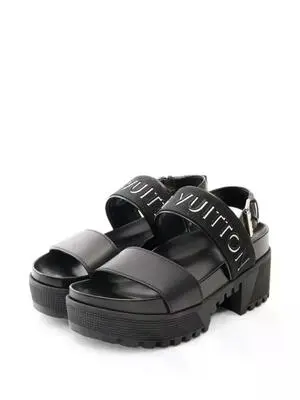 LOUIS VUITTON Laurie Line Platform Slingback Sandals
