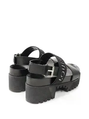 LOUIS VUITTON Laurie Line Platform Slingback Sandals