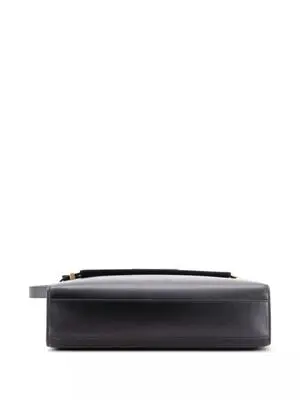 Saint Laurent Manhattan Leather Shoulder Bag - Black