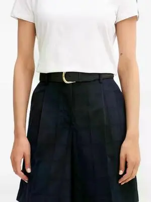 Iceberg Check-pattern Pleated Tailored Shorts