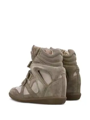 Isabel Marant Étoile Bekett Leather Wedge Sneakers