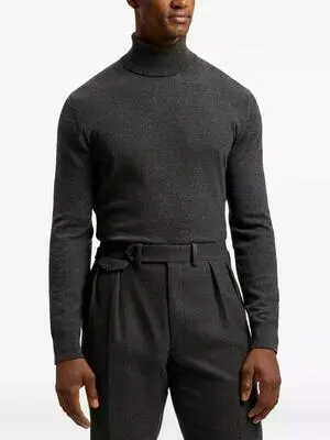 Ralph Lauren Purple Label Cashmere Turtleneck Sweater - Grey