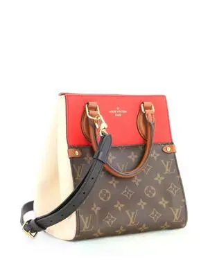 LOUIS VUITTON Fold Tote Monogram Canvas And Leather Pm Satchel