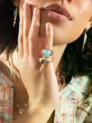 Jacquie Aiche Emerald Oval Dome Ring