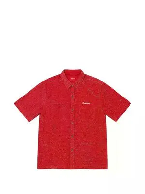 Supreme Lurex Short-sleeve Shirt - Red