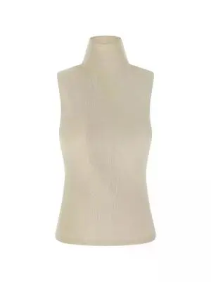 Extreme Cashmere N°502 Collo High-neck Top - Neutrals